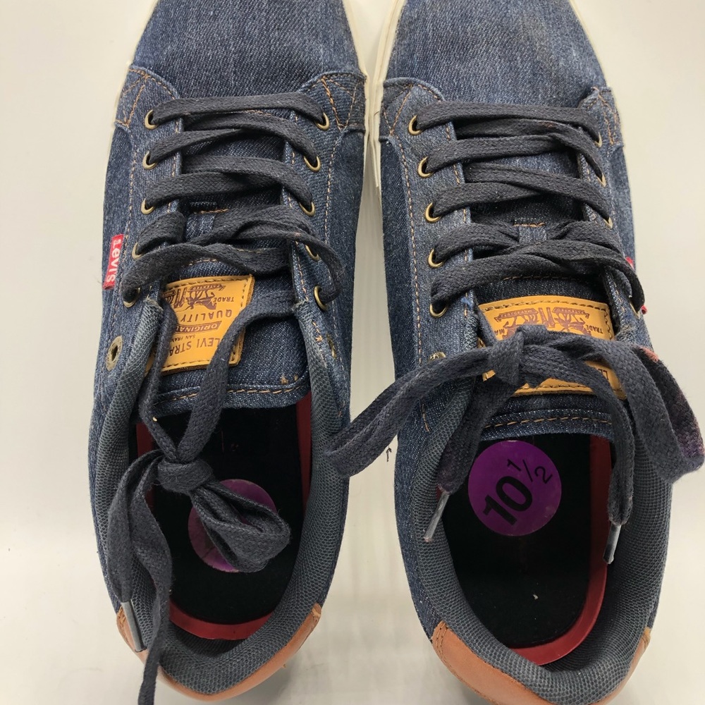 Levi’s Men’s Denim Sneakers Sz 10.5 M. Navy Blue - Gem